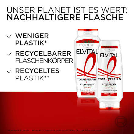 L'ORÉAL PARiS ELVITAL Shampoo Total Repair 5, 250 ml dauerhaft günstig online kaufen | dm.de