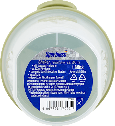 Sportness Shaker matchafarben, 1 St dauerhaft günstig online kaufen | dm.de