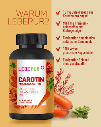 Lebepur Carotin Kapseln 30 St, 15,36 g dauerhaft günstig online kaufen ...