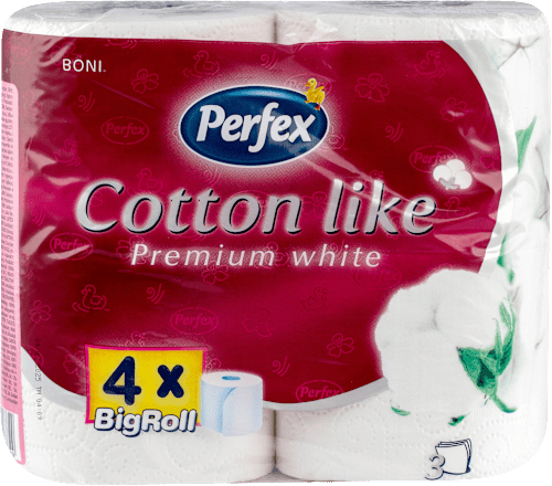 Perfex Perfex Cotton like Premium white 3-slojni, 4 kom | dm.rs