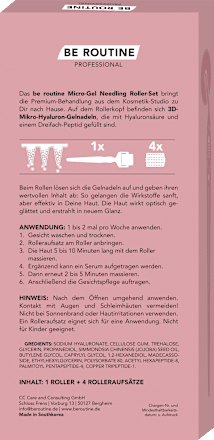 BE ROUTINE Gesichtsroller Set Micro Gel Needling 5tlg, 1 St dauerhaft ...