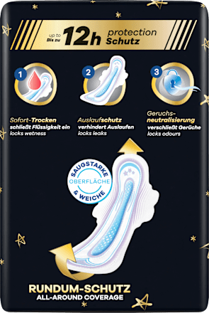 always Ultra-Binden Secure Night Extra 5 mit Flügeln, Big Pack, 14 St ...