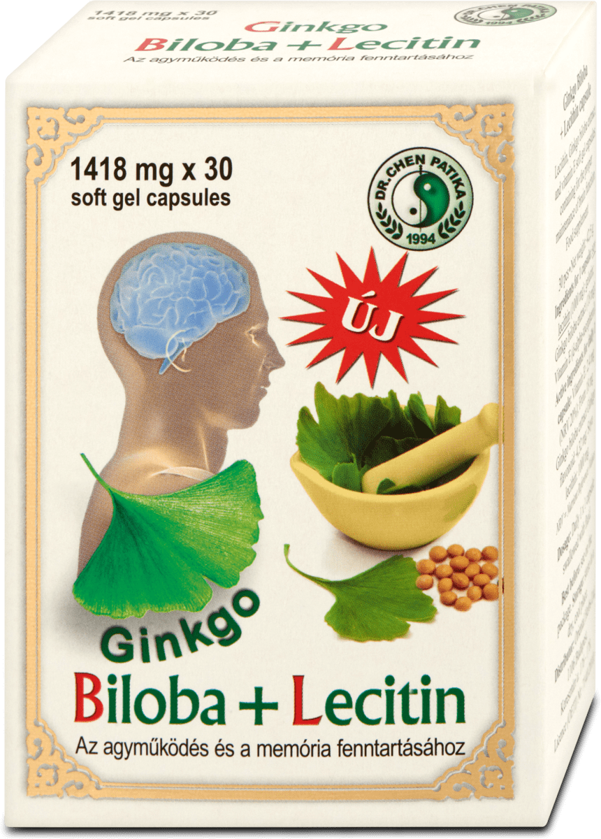 DR CHEN PATIKA Ginkgo biloba +lecitin kapszula, 30 db | dm.hu