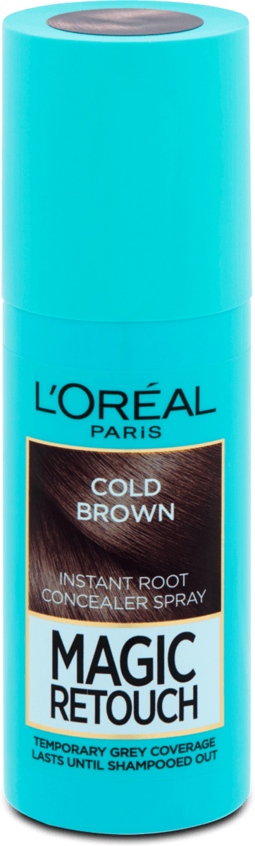 MAGIC RETOUCH Hajtő színező hajspray cold brown, 75 ml | dm.hu