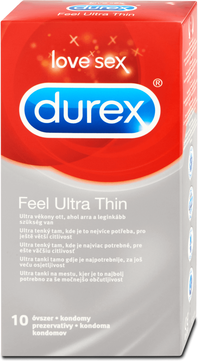 Durex Óvszer Feel Ultra Thin, 10 db | dm.hu