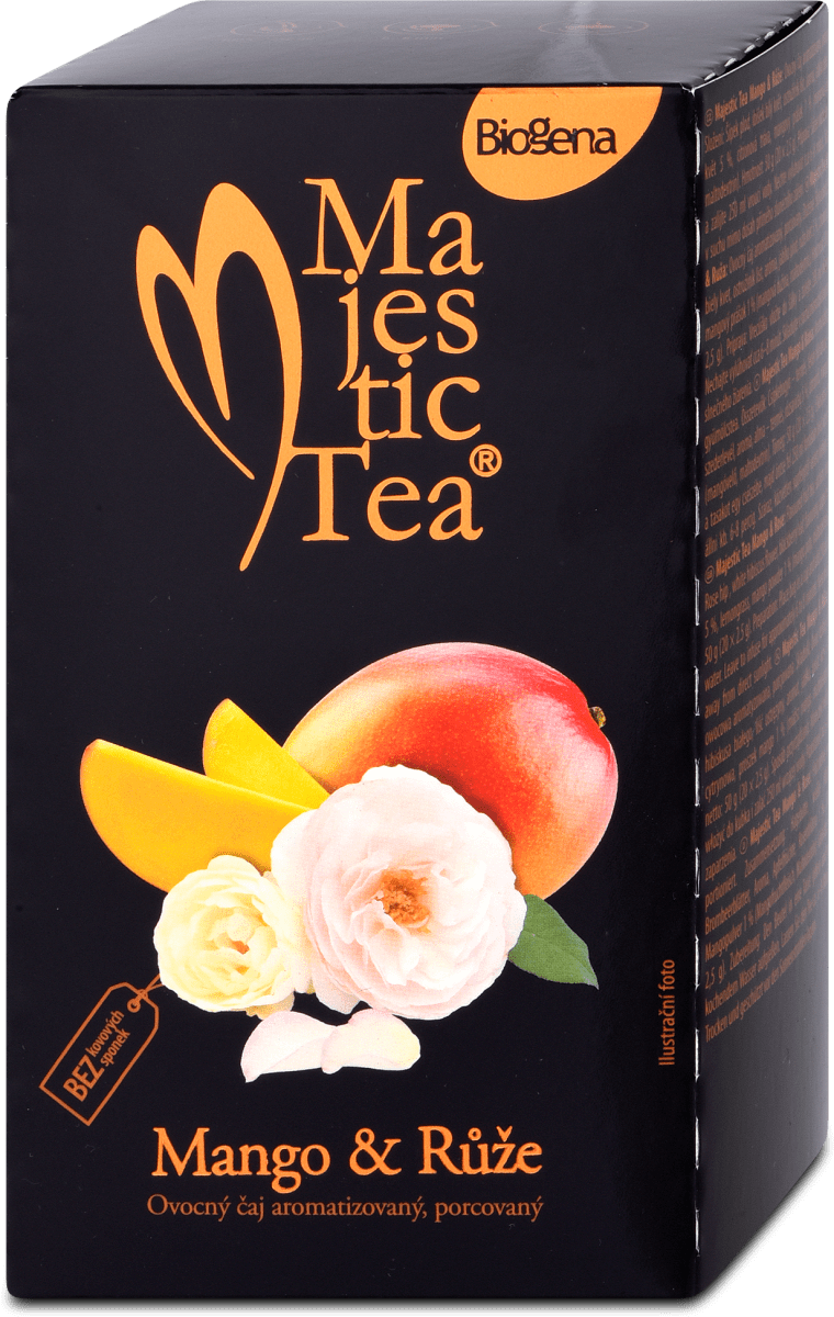 Biogena Majestic Tea ovocný čaj mango & růže, 20 ks | dm.cz