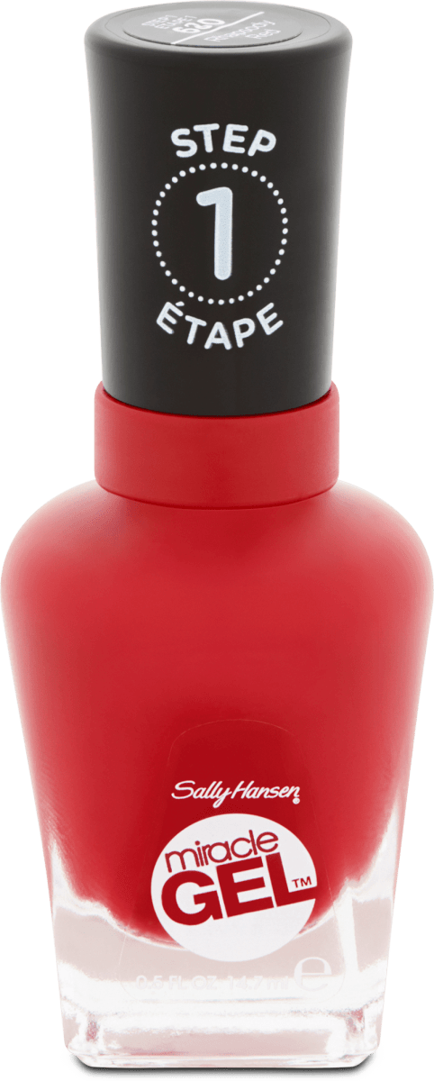 Sally Hansen Körömlakk, színes, zselés Miracle Gel, Rhapsody Red 680 ...
