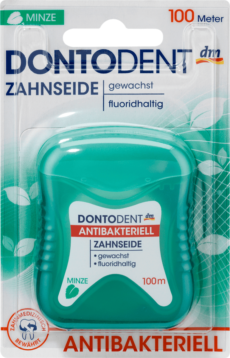 Dontodent Zahnseide antibakteriell, 100 m dauerhaft günstig online ...