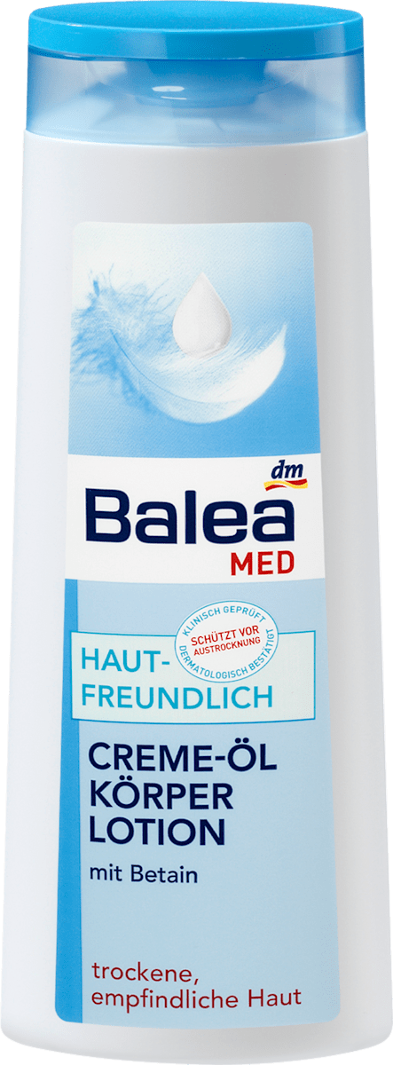 Balea MED Körperlotion Hautfreundlich Creme-Öl, 400 ml dauerhaft ...