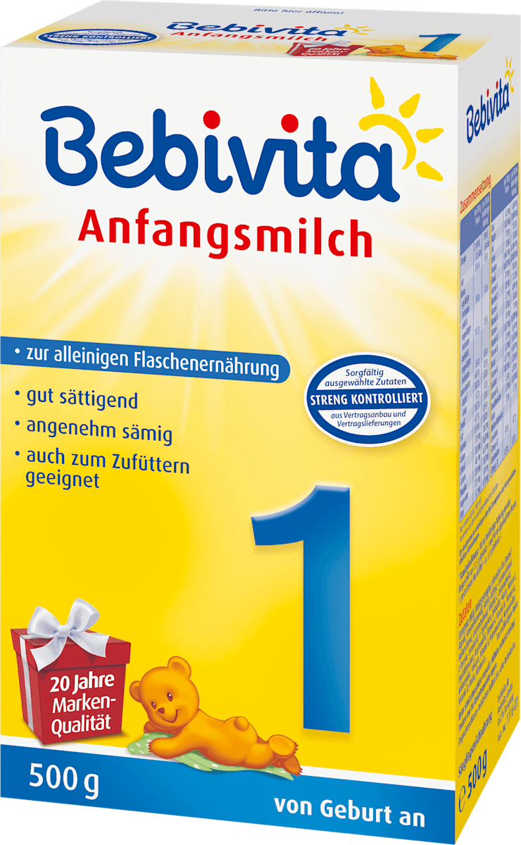 Bebivita Anfangsmilch 1 von Geburt an, 0,5 kg dauerhaft günstig online ...