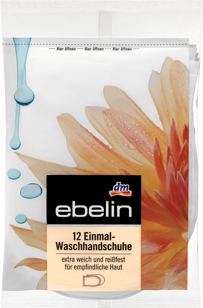 ebelin Einmal-Waschhandschuhe, 12 St dauerhaft günstig online kaufen | dm.de