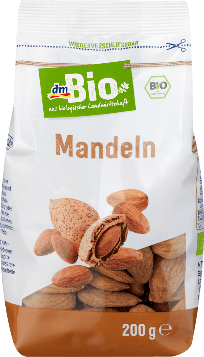 dmBio Mandeln, braun, ungeschält, 200 g dauerhaft günstig online kaufen ...