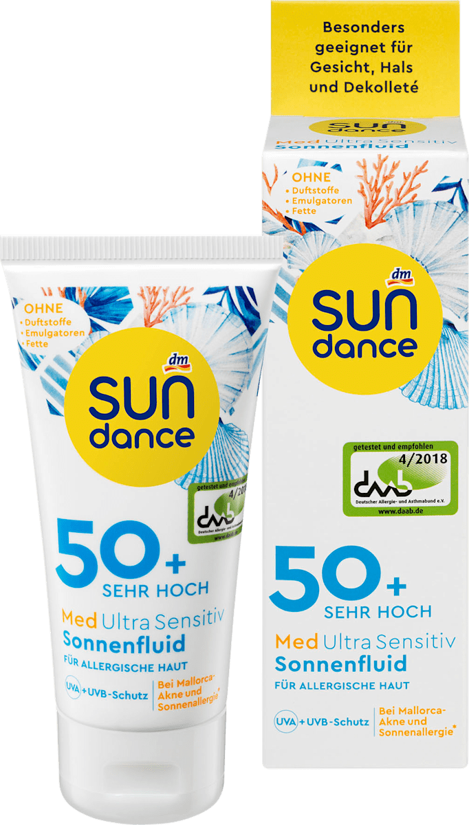 SUNDANCE MED Ultra Sensitive Sonnenfluid LSF50+, 50 ml dauerhaft ...