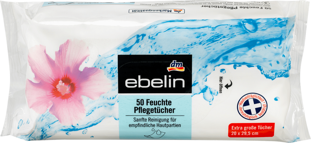 ebelin Pflegetücher feucht, 50 St dauerhaft günstig online kaufen | dm.de