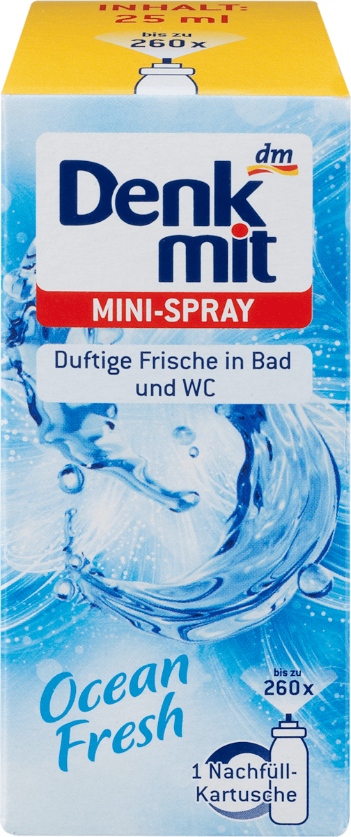 Denkmit Lufterfrischer Mini-Spray Ocean Fresh, 24 ml dauerhaft günstig ...