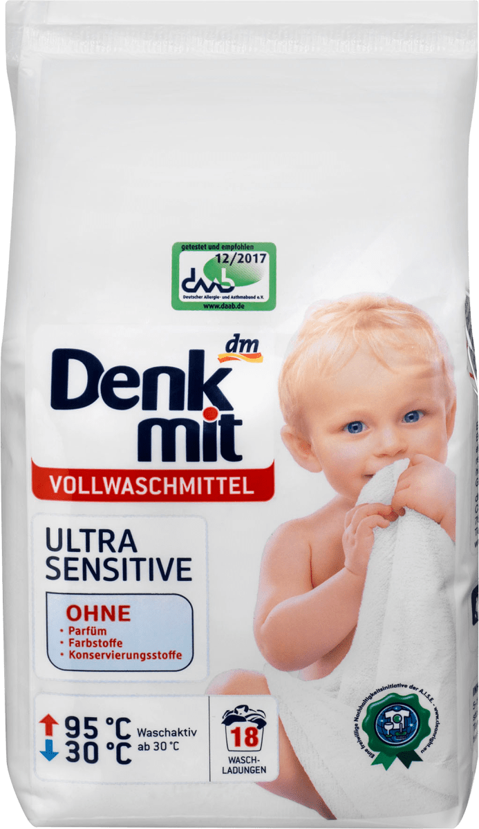 Denkmit Vollwaschmittel Pulver Ultra Sensitive, 18 Wl dauerhaft günstig ...