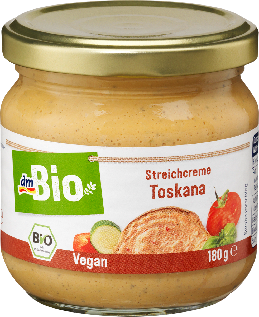 dmBio Aufstrich, Streichcreme Toskana mit Paprika & Tomaten, 180 g ...