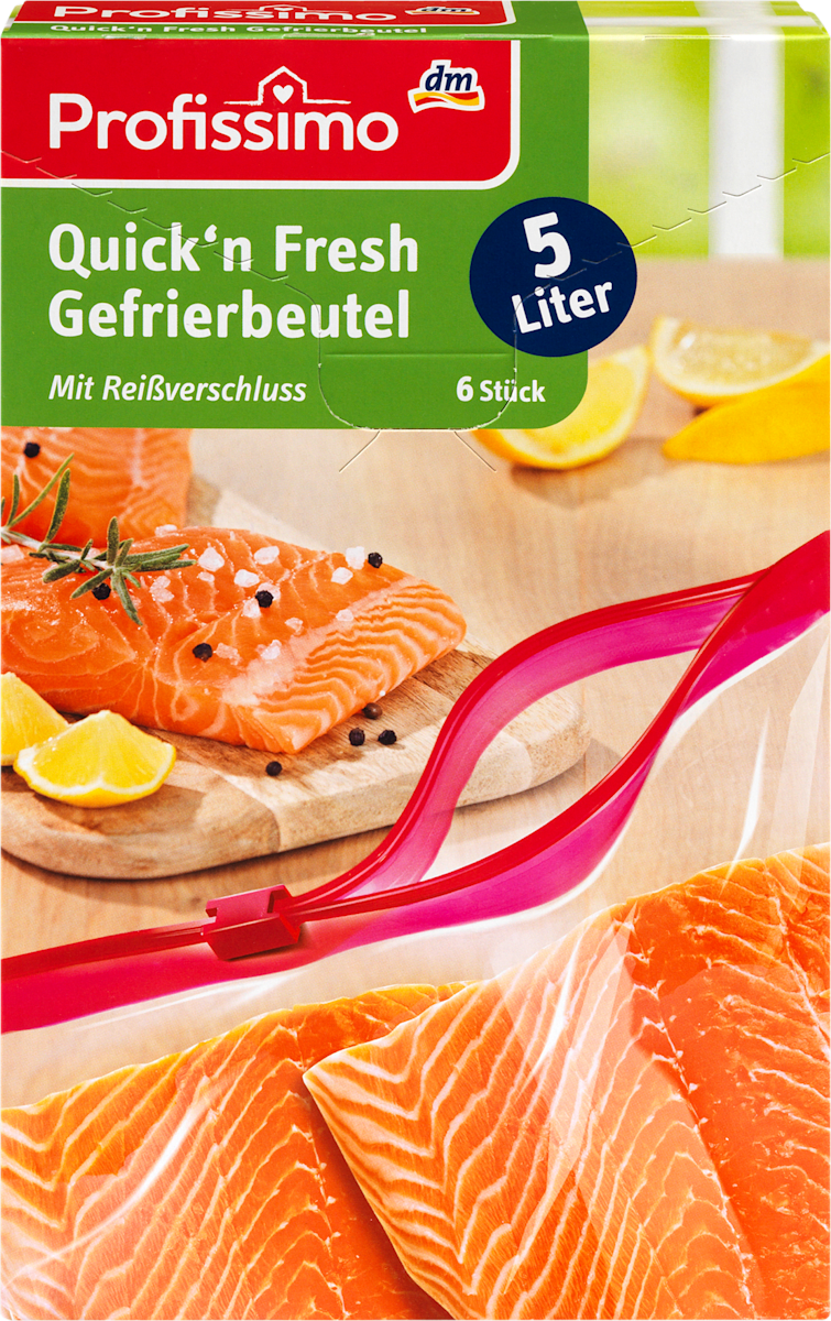 Profissimo Gefrierbeutel Quick`n fresh (5 l), 6 St dauerhaft günstig ...