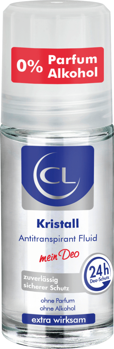 CL Deo Kristall Antitranspirant Mineral Fluid extra sensitive, 50 ml ...