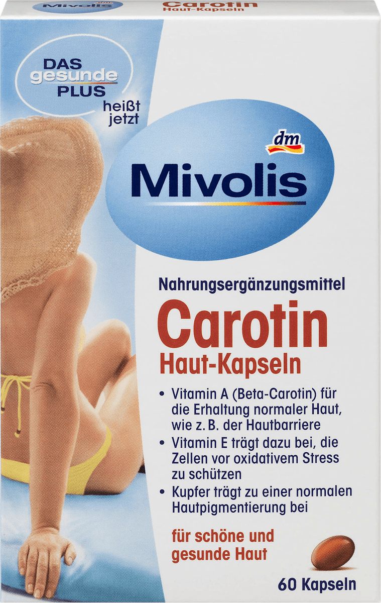 Mivolis Carotin Haut-Kapseln 60 St., 16,2 g dauerhaft günstig online ...