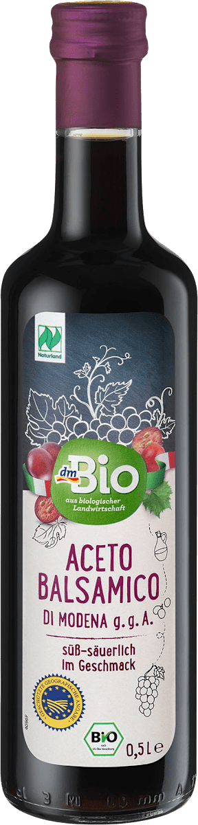 dmBio Essig, Aceto Balsamico di Modena g.g.A., Naturland, 500 ml ...