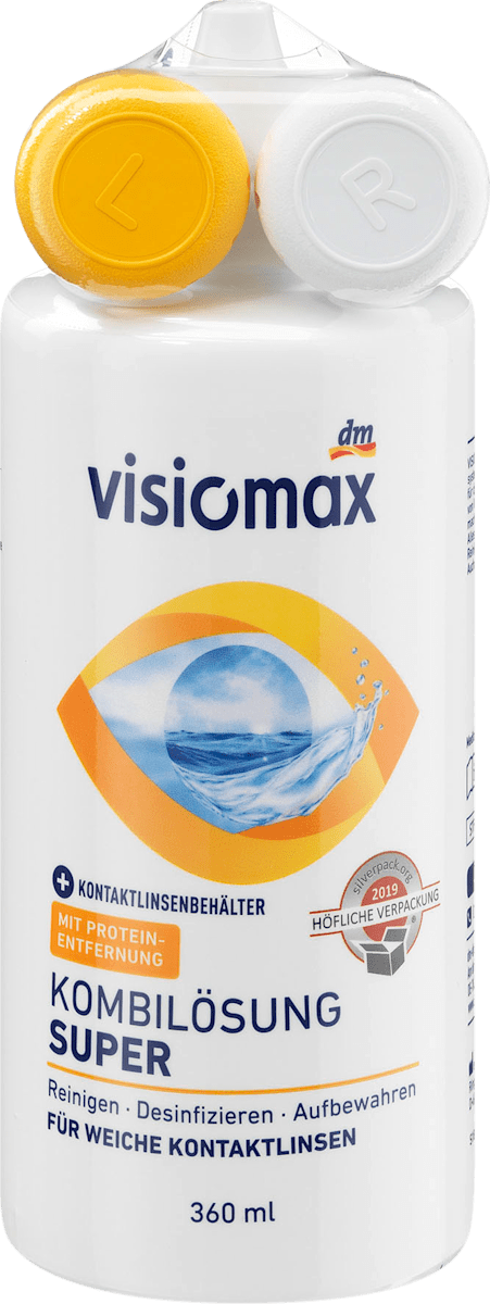 VISIOMAX kombinovaný roztok Super pro měkké kontaktní čočky + pouzdro ...