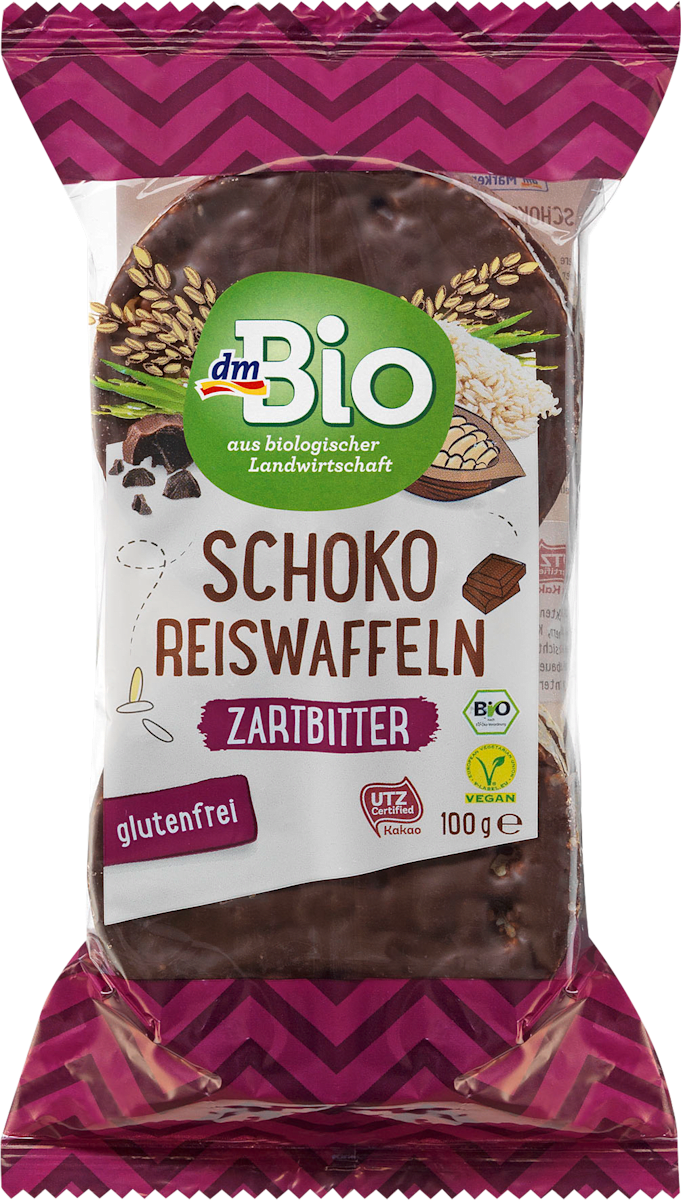 dmBio dmBio Schoko Reiswaffeln Zartbitter, 100 g dauerhaft günstig ...
