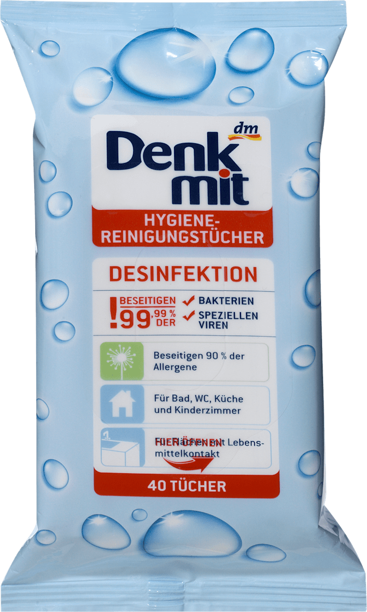 Denkmit Desinfektionstücher, 40 St dauerhaft günstig online kaufen | dm.de