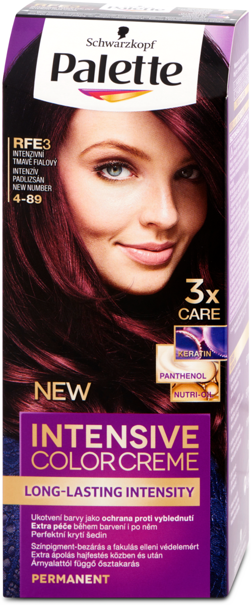 Palette Intensive Color Creme Hajfesték intenzív padlizsán RFE3 (4-89 ...