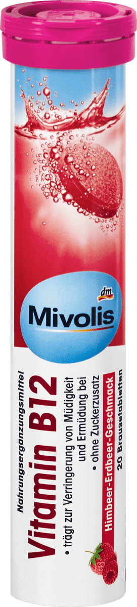 Mivolis B12-vitamin étrend-kiegészítő pezsgőtabletta édesítőszerekkel ...