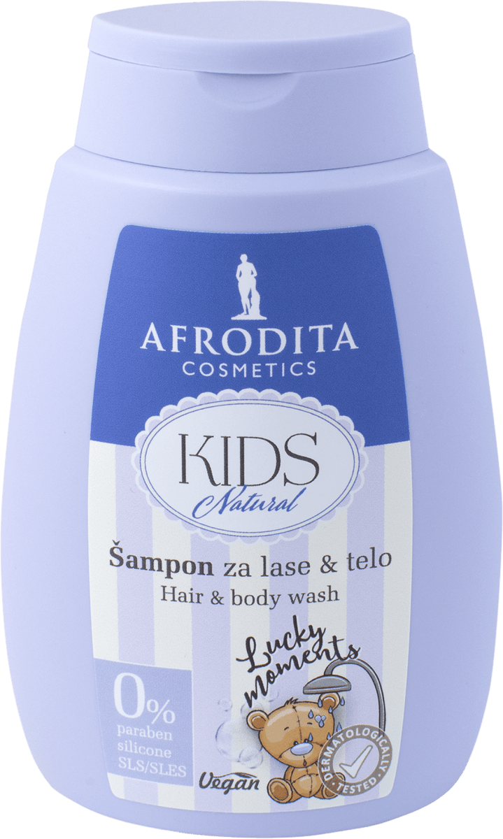 AFRODITA Kids Natural dječji šampon za kosu i tijelo, 200 ml | dm.hr