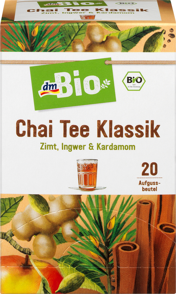 dmBio Gewürz-Tee, Chai Tee Klassik (20 x 2 g), 40 g dauerhaft günstig ...