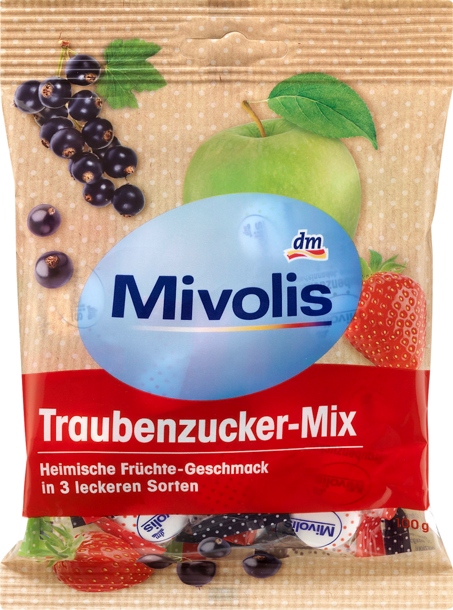 Mivolis Traubenzucker-Mix Heimische Früche, 100 g dauerhaft günstig ...