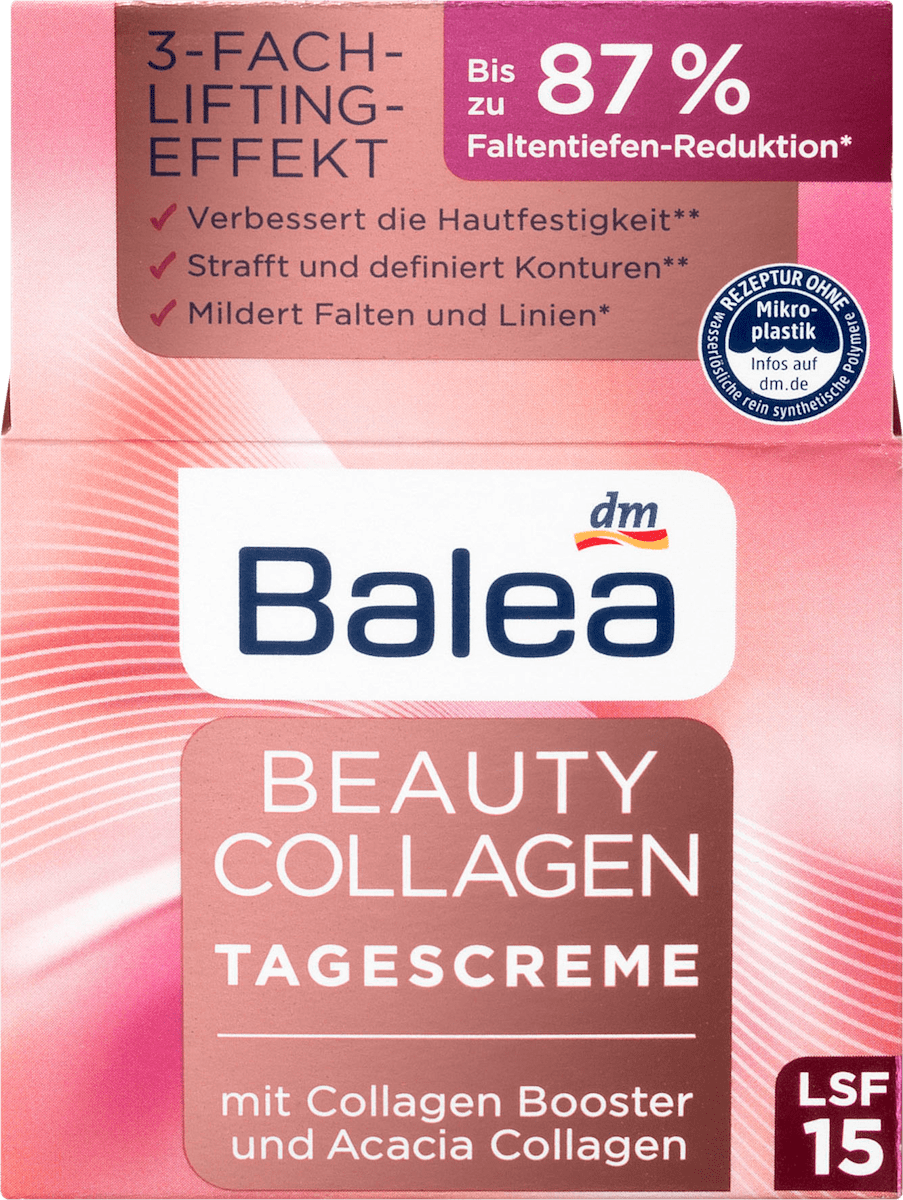 Balea Beauty Collagen Tagescreme mit Collagen-Booster und Acacia ...
