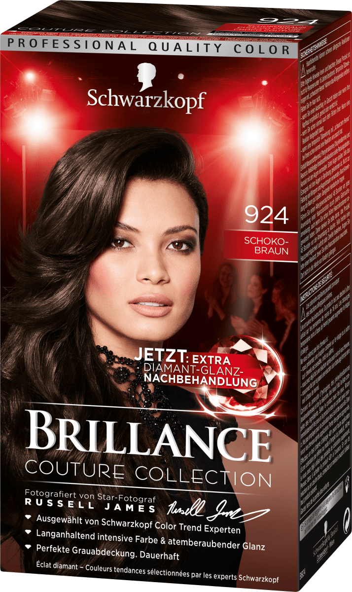 Schwarzkopf Brillance Haarfarbe Schokobraun 924, 1 St dauerhaft günstig ...