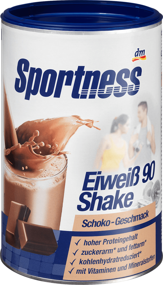 Sportness Eiweiß-Shake Pulver 90, Schoko-Geschmack, 350 g dauerhaft ...