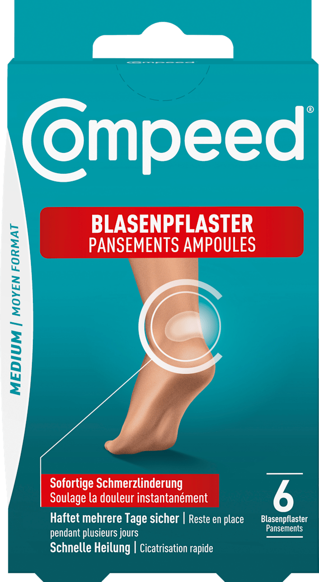 Compeed Fuß Blasen-Pflaster, medium, 6 St dauerhaft günstig online ...