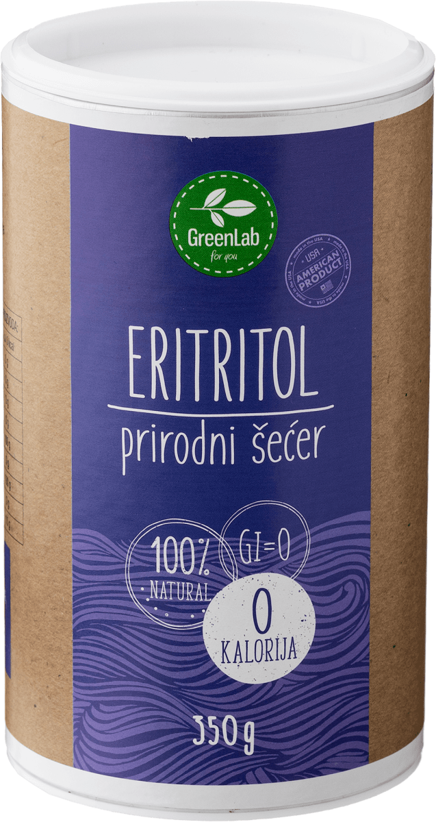 GreenLab Eritritol prirodni šećer, 350 g | dm.hr