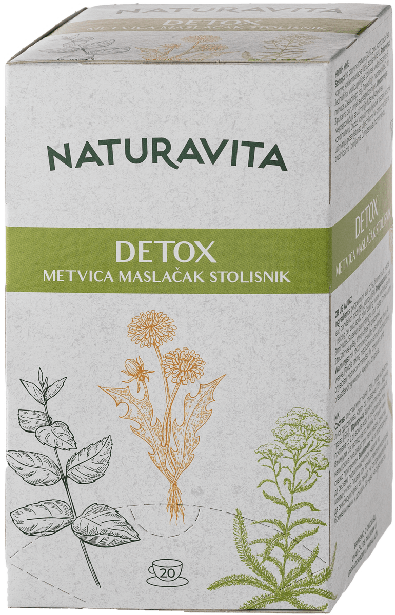 NATURAVITA Detox čaj, 20 vrećica, 30 g | dm.hr