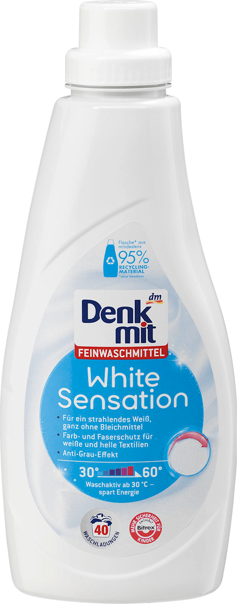 Denkmit Feinwaschmittel White Sensation, 40 Wl dauerhaft günstig online ...