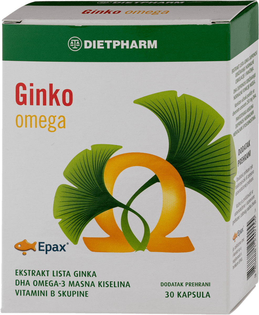 DIETPHARM Ginko omega - dodatak prehrani, 30 kom. | dm.hr