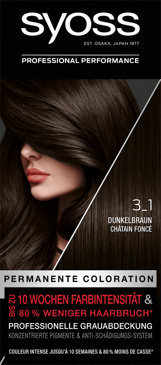 Syoss Haarfarbe Dunkelbraun 3-1, 1 St dauerhaft günstig online kaufen ...