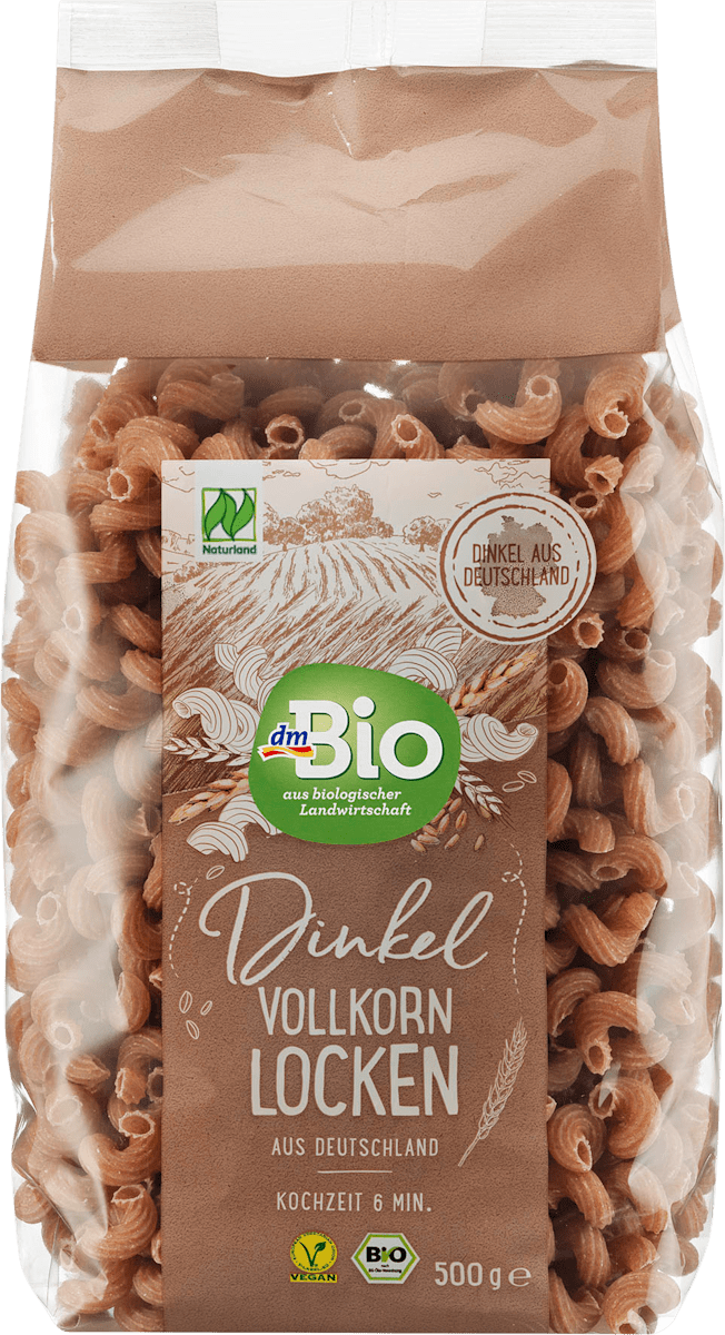 dmBio Nudeln, Locken aus Dinkel Vollkorn, 500 g dauerhaft günstig online kaufen | dm.de