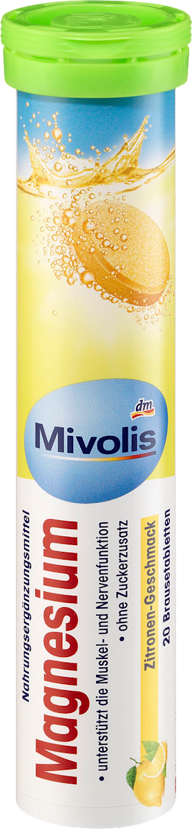 Mivolis Šumivé tablety magnézium citrón, 82 g nakupujte vždy výhodne ...