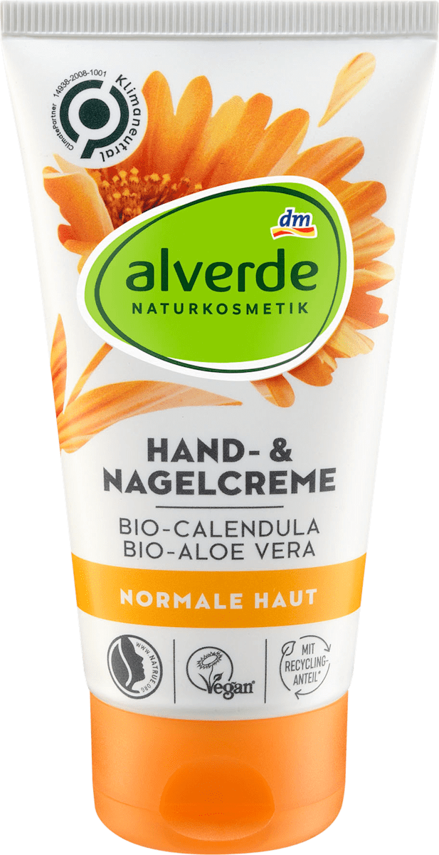 alverde NATURKOSMETIK Handcreme Bio-Calendula, Bio-Aloe Vera, 75 ml ...