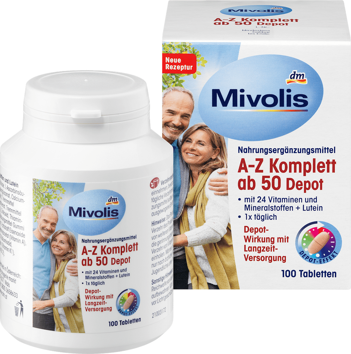 Mivolis A-Z Komplett Depot ab 50, Tabletten, 100 St, 153 g dauerhaft ...