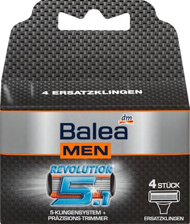 Balea MEN revolution 5.1 Rasierklingen, 4 St dauerhaft günstig online ...