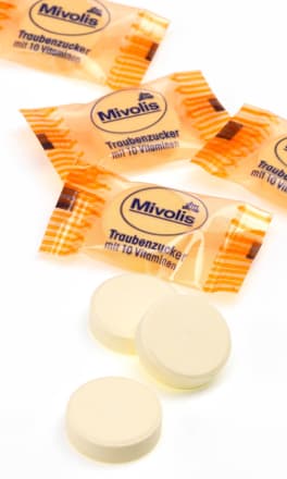 Mivolis Traubenzucker Orange mit 10 Vitaminen, 100 g dauerhaft günstig ...