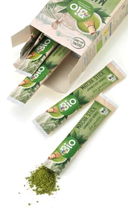 dmBio Grüner Tee, Matcha Sticks, japanischer Grüntee (10 x 2g), 20 g ...