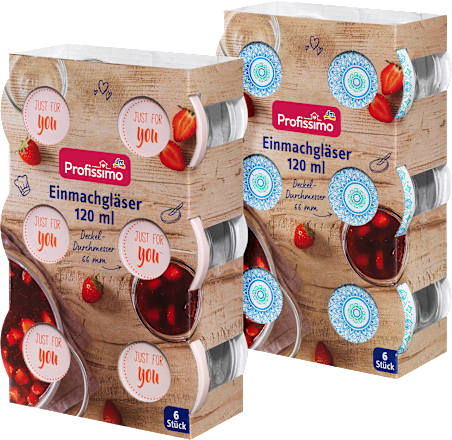 Profissimo Einmachgläser 120ml, 6 St dauerhaft günstig online kaufen ...